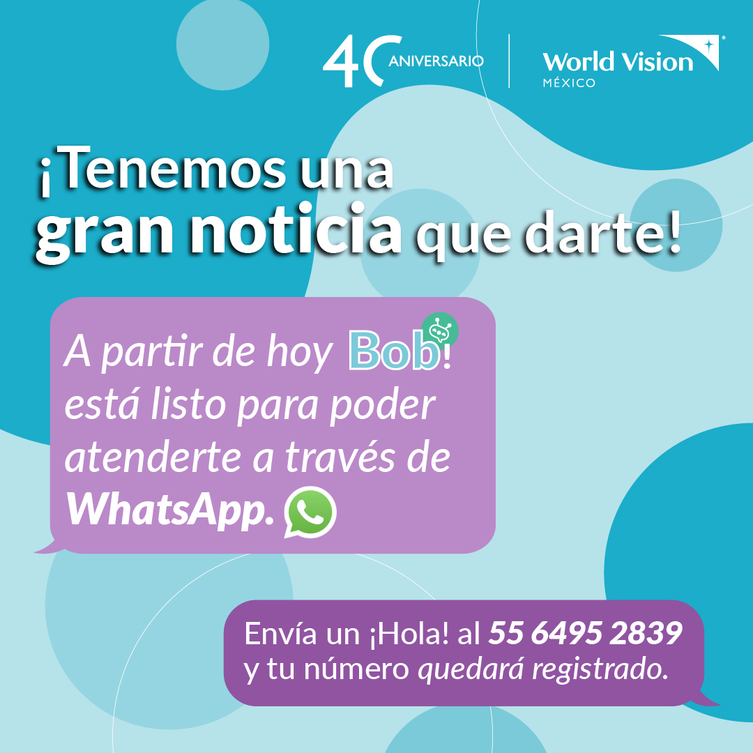 ¡Conoce a Bob, la Inteligencia Artificial de World Vision México!
